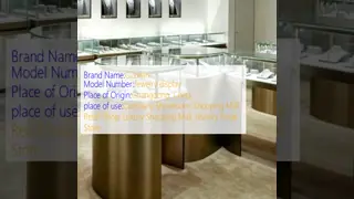 Premium Wood Jewelry Showcase for Luxury Retail Stores