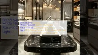 Luxury Marble and Gold Jewelry Store Display Set