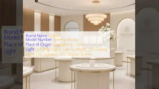 Luxury Curved Jewelry Display Counter for Retail Stores