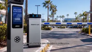 Smart AI Parking Terminal JWS CB08 Robot Series LPR System