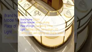 Luxury Jewelry Display Cabinet for Elegant Store Design