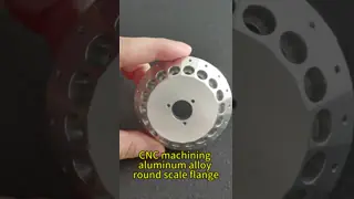 5-Axis CNC 6061 Aluminum Circular Indexing Flange Disc - Layered Step Surface with Multi-Hole for Au