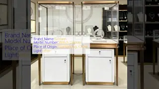 Luxury White Jewelry Display Counter for Retail Shops