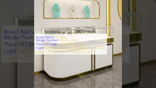 Luxury Solid Wood Jewelry Showcase for Retail Stores
