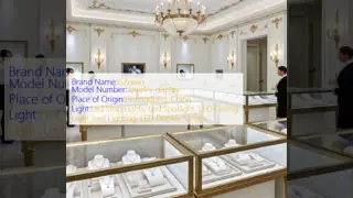 Luxury Gold Jewelry Display Case for Retail Stores