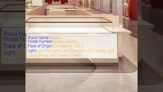 Luxury Curved Jewelry Display Cases with LED Lighting