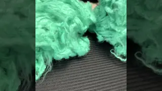 Fruit Green Dope Dyed Viscose Staple Fiber, Soft Breathable Biodegradable Rayon for Apparel Spinning