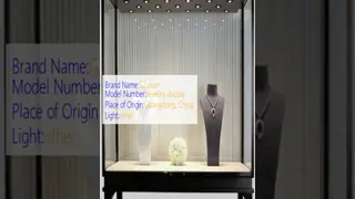 Modern Luxury Jewelry Display Cabinet with LED Lighting