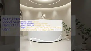 Luxury Marble Reception Desk for Jewelry Shops