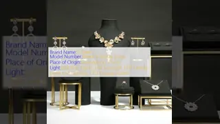 Luxury Gold Jewelry Display Stands for Retail Stores