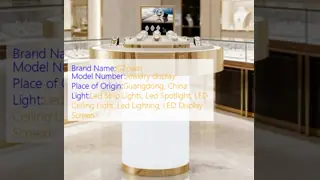 Luxury Gold Watch Display Case with LED Lighting