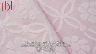 Premium 3D Floral Jacquard Knit Fabric for Fashion Brands