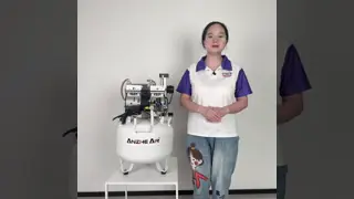 AZ-FA32B Silent Oil-Free Dental Air Compressor with Built-in Dryer | Clean and Stable Air Supply for