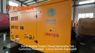50kW Mobile Trailer Diesel Generator for Field Power