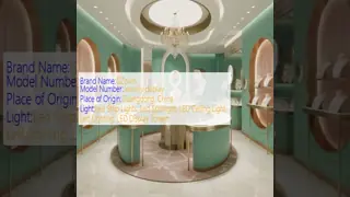 Luxury Jewelry Island Showcase Modern Retail Display