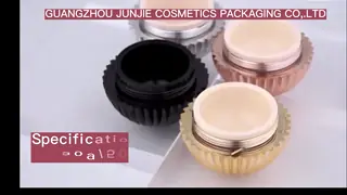Empty Spherical Shape Plastic Luxury Skin Care Packaging Double Wall Cosmetic Container Cream Cosmet