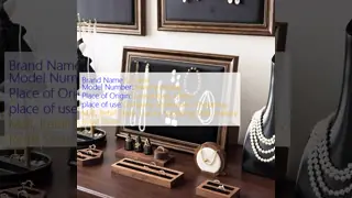 Elegant Wood Necklace Display Stand for Jewelry Shops