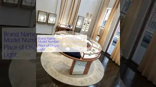 Modern Walnut Jewelry Store Display Turnkey Solution
