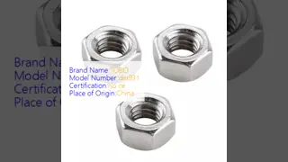 High Strength Zinc Plated Hex Nuts M3 to M30
