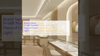 Custom Luxury Jewelry Island Showcase for Retail Stores