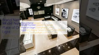 Luxury Black and Gold Jewelry Store Display Solutions
