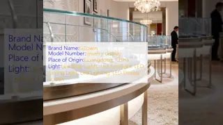 Luxury Jewelry Display Case with LED Lighting