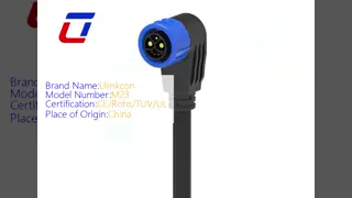 M23 Waterproof 8 Pin Connector for Industrial Automation