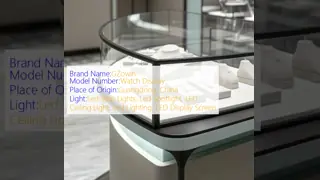 Luxury Wooden Jewelry Display Case Custom Retail Showroom
