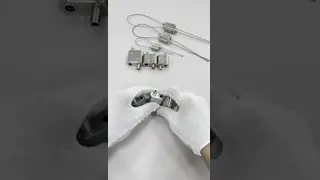 Twin Barrel Loop Cable Gripper Cable Hanging Hardware for Architectural Lighting and Retail Displays