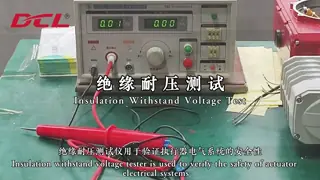Insulation & Withstand Voltage Performance Test for Electric Actuator