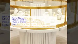 Custom LED Jewelry Display Stand for Luxury Retail Stores