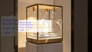 Luxury LED Jewelry Display Cabinets for Retail Stores