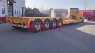 4 axle Detachable Gooseneck Low Bed Semi Trailer