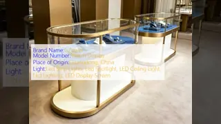 Luxury LED Jewelry Display Case Custom Retail Showcase