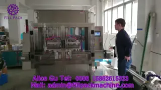 2345 J18 Servo Piston Pump 6-Head Filling Machine