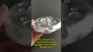 5-Axis CNC 6061 Aluminum Double-Layer Stepped Flange Disc - Multi-Hole Disc with Micro Hole Array an