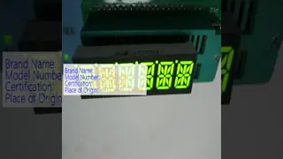 Custom 6 Digit 14 Segment LED Display for Instrument Panels