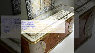 Luxury Wooden Jewelry Display Cabinet for Retail Stores