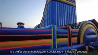 Neon Inflatable Obstacle Course Commercial Party Rental