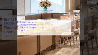 Luxury Curved Jewelry Display Case Custom Retail Solution
