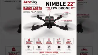 ArcoSky 36-Inch Heavy Lift FPV Drone 20KM Range 20KG Payload