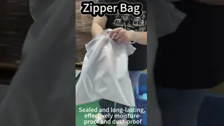 CPE Sandblasted Zipper Bags, Logo-Printable, Specialized Packaging Bags for Export Apparel