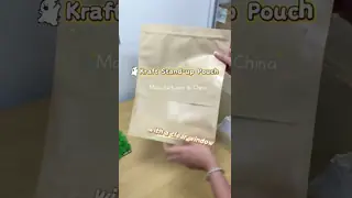 Kraft Stand-Up Pouch – Eco-Friendly Resealable Packaging Bags
