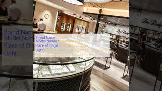 Luxury Circular Jewelry Store Display Turnkey Solution
