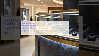 Luxury Circular Jewelry Display Case Custom Marble Design