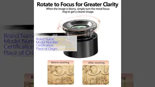 20X to 25X Zoom Professional Magnifying Glass with UV Light