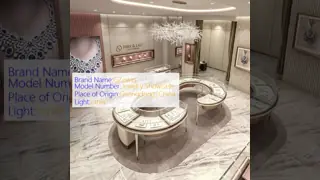 Luxury Cream Jewelry Display Counter Set