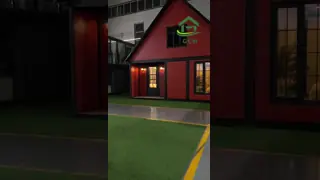 20FT Gable Roof Expandable Container House 5900x6700x2560mm Modular Home with Bathroom Kitchen