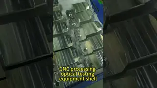 5-Axis CNC Optical Inspection Equipment Housing - Heat Sink Fins with Lens Window for Industrial Cam
