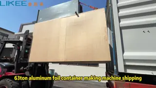 T63 Aluminum foil container making machine shipping